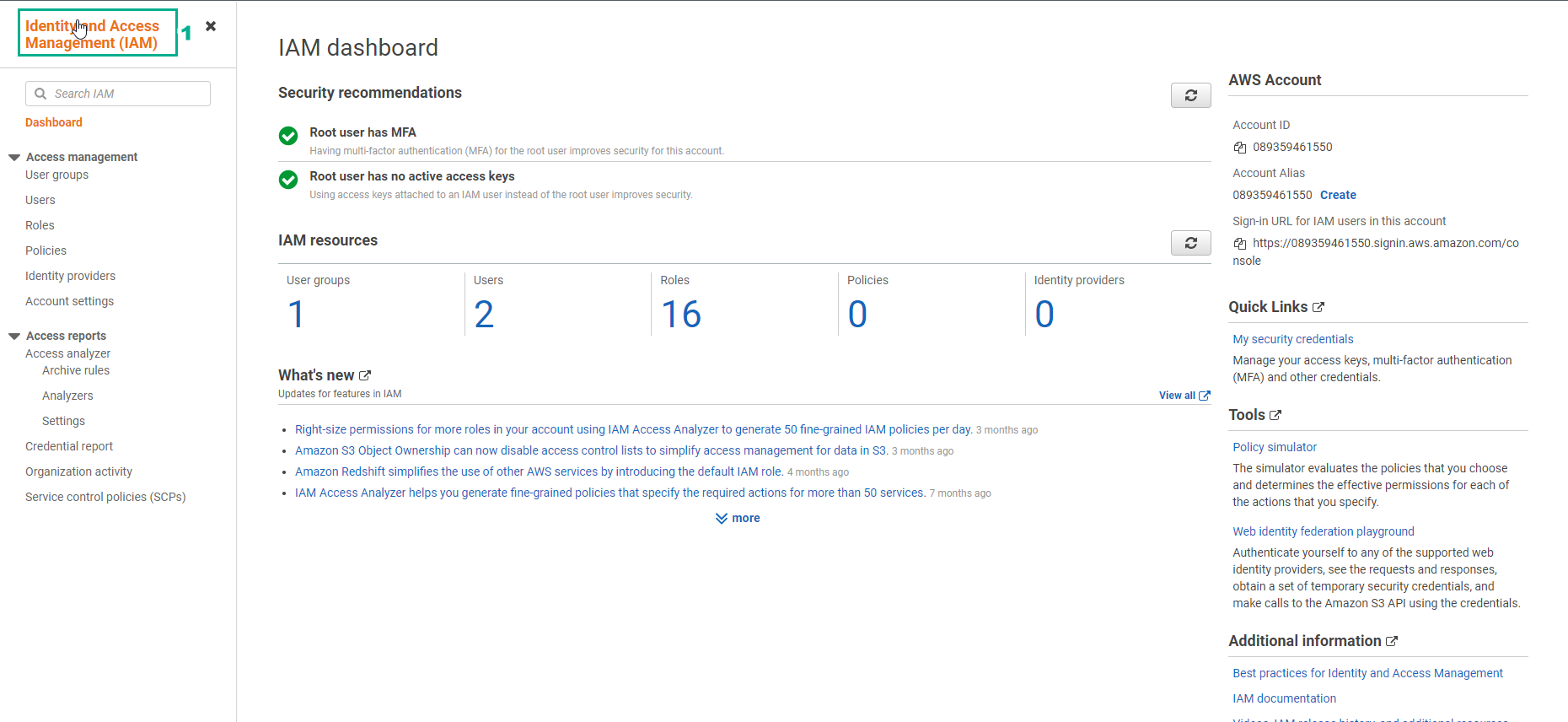 Generate AWS Access Key :: Amazon ElastiCache - Redis