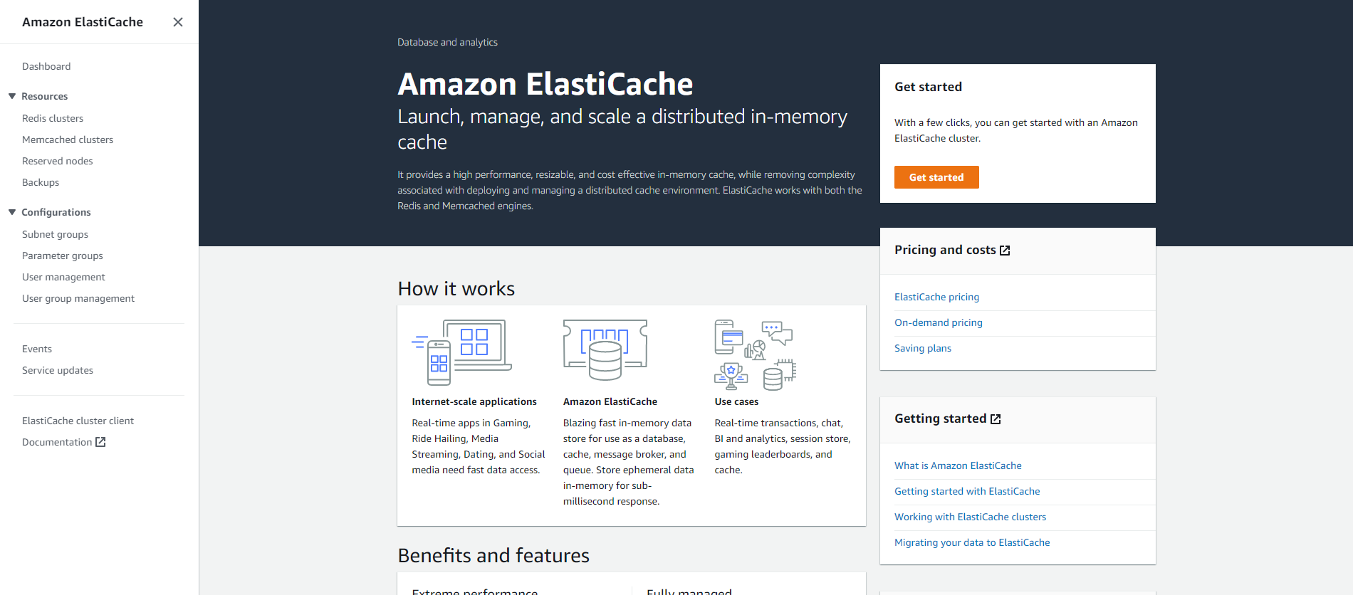 Use Console :: Amazon ElastiCache - Redis