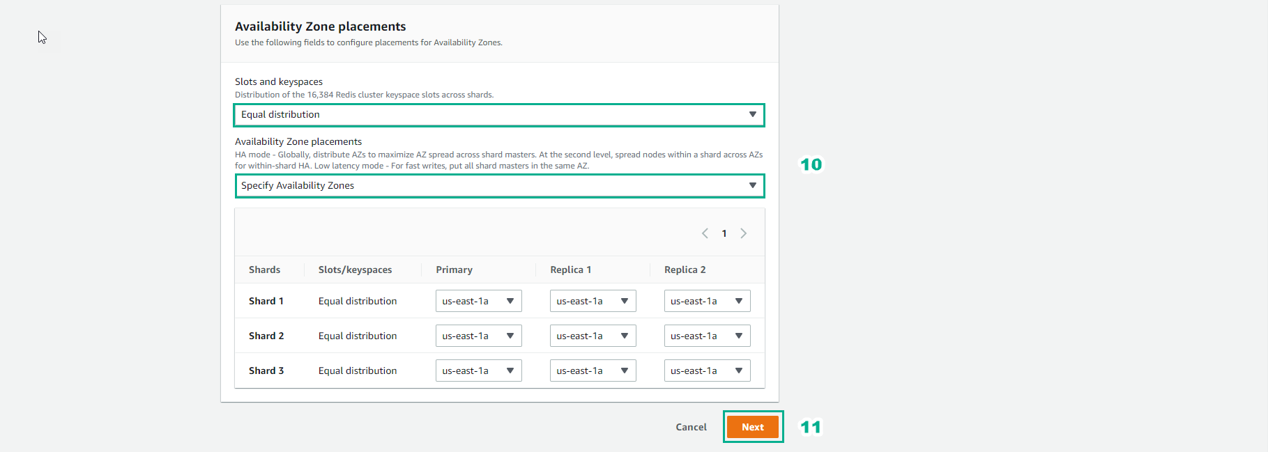 Create cluster(cluster mode enabled) :: Amazon ElastiCache - Redis