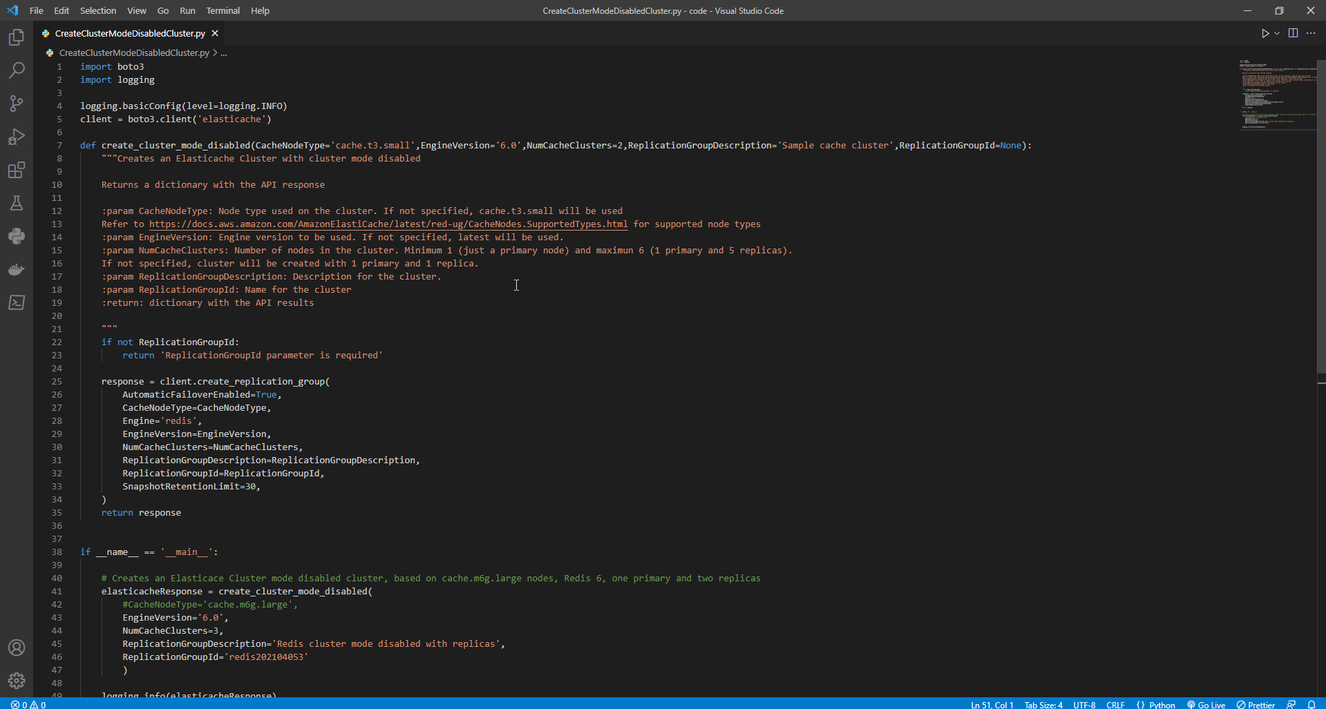 Create a cluster (mode disabled cluster) :: Amazon ElastiCache - Redis